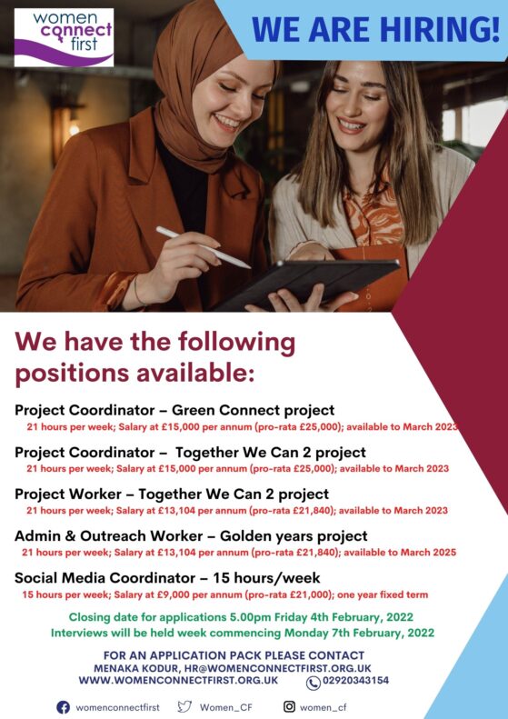 We are hiring! - Women Connect First