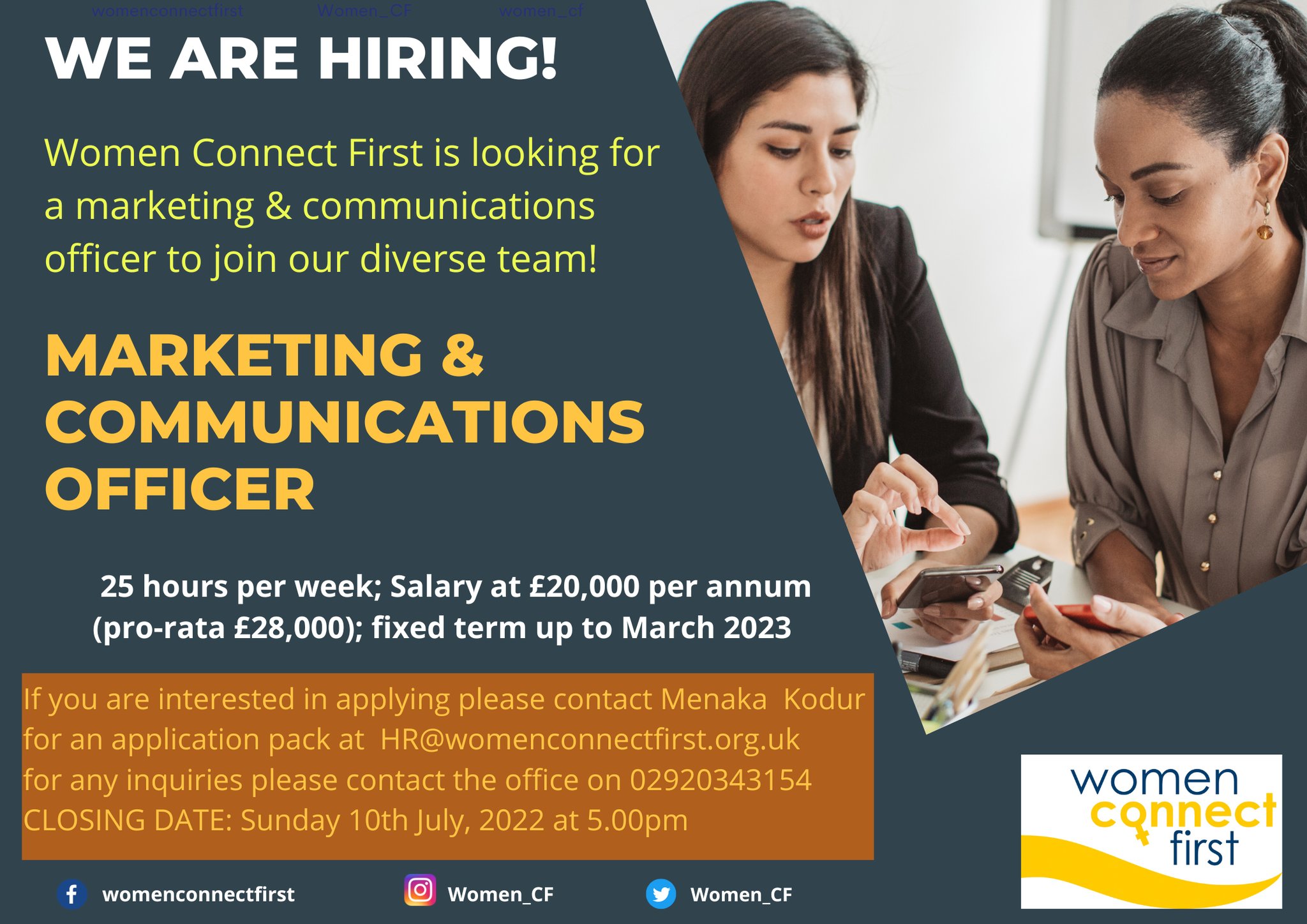 We're hiring again! - Women Connect First